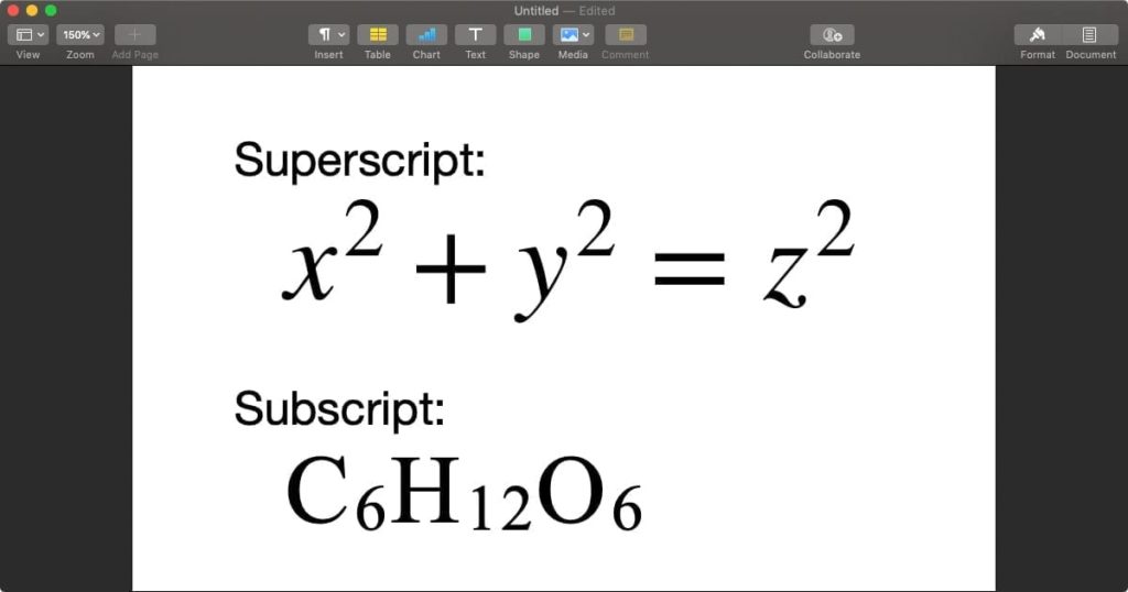 How To Do Superscript Subscript In Google Docs Mac